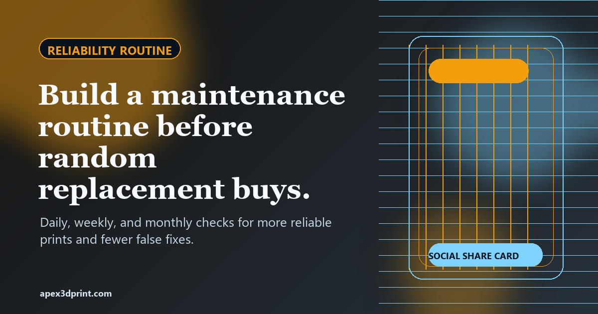 3D Printer Maintenance Checklist: Daily, Weekly, and Monthly Tasks for ...